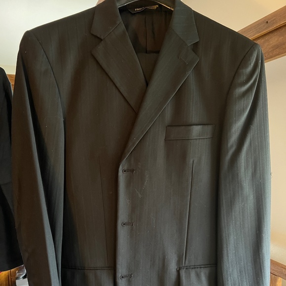 Suits & Blazers | Pronto Mondo Italia Black Suit | Poshmark